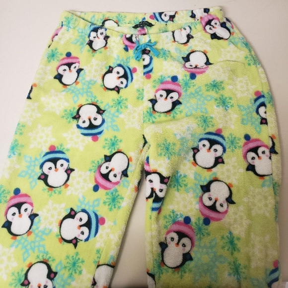 Pants & Jumpsuits | Fuzzy Winter Holiday Penguin Pajama Pants | Poshmark
